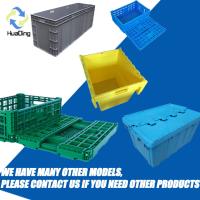 China Foldable Antislip Plastic Crates Perfect for Storing and Transporting Produce for sale