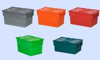 China Customized Stackable Plastic Crates and Nestable Plastic Tote Boxes for sale