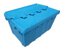 China Auto Parts Storage Made Simple Plastic Nested and Stacked Hinged Container with Lid for sale