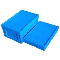 China Versatile Collapsible Plastic Container with Lid 3.2KG Unit Weight Convenient Design for sale