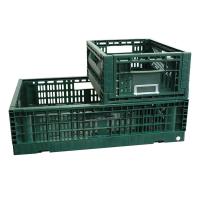 China 600*400*220mm Injection Plastic Vegetable Stackable Food Crate for Vegetables for sale