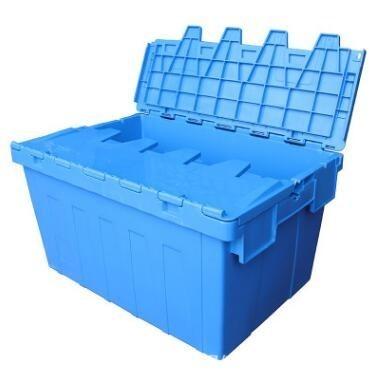 China Foldable and Stackable Plastic Boxes Cleanable Rectangle Shape for Auto Parts Storage for sale