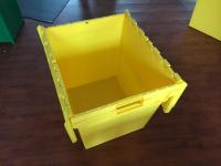 China Foldable and Stackable Plastic Boxes Cleanable Rectangle Shape for Auto Parts Storage for sale