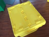 China Foldable and Stackable Plastic Boxes Cleanable Rectangle Shape for Auto Parts Storage for sale