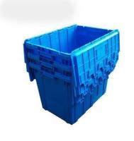 China Foldable and Stackable Plastic Boxes Cleanable Rectangle Shape for Auto Parts Storage for sale