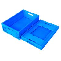 China Collapsible Plastic Storage Boxes 600x400x175 mm for Auto Parts Storage Solution for sale