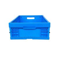 China Collapsible Plastic Storage Boxes 600x400x175 mm for Auto Parts Storage Solution for sale