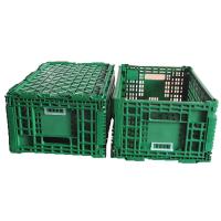 China Collapsible Mesh Style Plastic Crates 0.82kg for Convenient Storage and Transport for sale