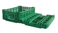 China Collapsible Mesh Style Plastic Crates 0.82kg for Convenient Storage and Transport for sale