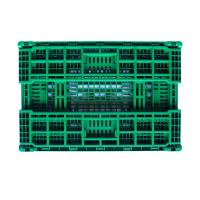 China 2.25kg Lightweight Small Collapsible Plastic Crates for Fruits and Vegetables for sale