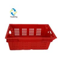 China 1T Capacity Plastic Misplaced Basket Crates for Food and Vegetables In Racking System for sale