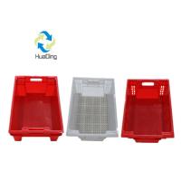 China 1T Capacity Plastic Misplaced Basket Crates for Food and Vegetables In Racking System for sale