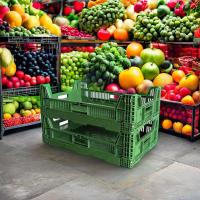 China Mesh Design Foldable PP Basket for Recyclable and 100% Recyclable Eco-Friendly Crate for sale