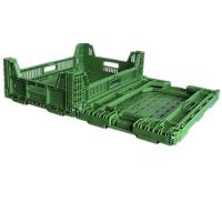 China Mesh Design Foldable PP Basket for Recyclable and 100% Recyclable Eco-Friendly Crate for sale