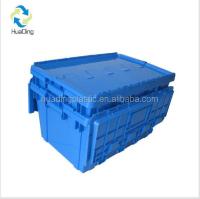 China 70L Heavy Duty Solid Moving Plastic Stacking Boxes for Industrial Chemical Industrial Food for sale