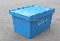 China 70L Heavy Duty Solid Moving Plastic Stacking Boxes for Industrial Chemical Industrial Food for sale