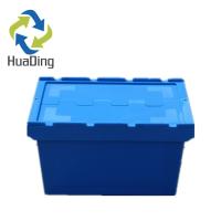 China Blue Stackable Plastic Tote Box The Smart Choice for Other Household Products Storage for sale