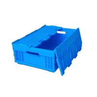 China Glossy Lamination Lockable Clear Storage Boxes With Lids Plastic Crates for Chemical for sale