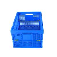 China Collapsible Plastic Crates for Fruit Insertable Solid Nesting Turnover Moving Box for sale