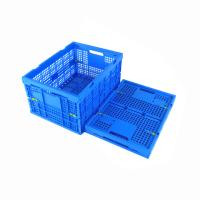 China Collapsible Plastic Crates for Fruit Insertable Solid Nesting Turnover Moving Box for sale