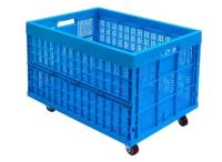 China Collapsible Plastic Crates for Fruit Insertable Solid Nesting Turnover Moving Box for sale