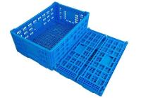 China Recyclable HUADING Folding Plastic Crates for Vegetables and Fruits Produce Customized for sale