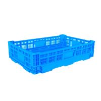 China Recyclable HUADING Folding Plastic Crates for Vegetables and Fruits Produce Customized for sale