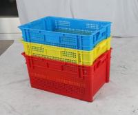 China Recyclable HUADING Folding Plastic Crates for Vegetables and Fruits Produce Customized for sale