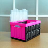 China Collapsible Home Storage Container Box with Door Lock and Easy Assembly 530*360*300 mm for sale