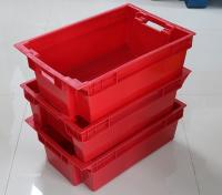 China Food Grade Stacked and Nested Meat Injection Container Box with Conditioning Function for sale
