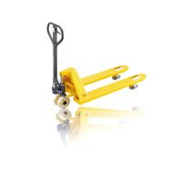 China 200mm Max. Lifting Height Steel Hand Pallet Truck for Small Space Material Transport for sale