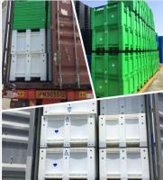 China 1200*1000*760mm Large Plastic Pallet Box with Labeling Options and Dynamic Load 1T for sale