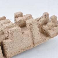 China Recyclable Custom Molded Fiber Paper Pulp Mold Packaging Carton Trays by HUADING for sale