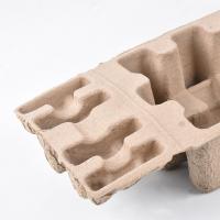 China Recyclable Custom Molded Fiber Paper Pulp Mold Packaging Carton Trays by HUADING for sale