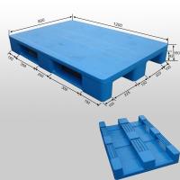 China 1200*800 Euro Pallet Heavy Duty 3 Runners Hygienic Plastic Pallet with 4-Way Entry Type for sale