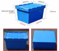China Chemically Sterilised Plastic Storage Bins Injection Molded and Nested Containers for sale