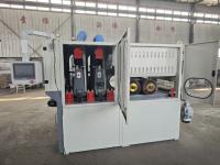 China Metal Deburring Machine  With  Sand Belt And Deburring Brushes 630mm Wide Working Bed for sale