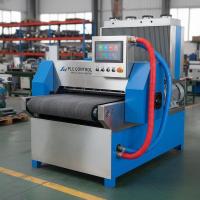 China PLC Control Wide Belt Metal Deburring Machine with 15 HP Motor Size Optional Water Cooling or Air Cooling Ensuring Metal Surface Treatment for sale