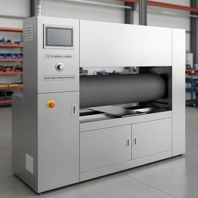 China Abrasive Belt Size 37 X 60 Wide Belt Metal Deburring Machine Featuring PLC Or Manual Control and Adjustable Operating Speed for Deburring for sale