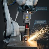 China AI Vision Guided Robotic Wide Belt Sanding Cell RG1200 for Automated Metal Deburring for sale