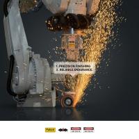 China AI Vision Guided Robotic Wide Belt Sanding Cell RG1200 for Automated Metal Deburring for sale