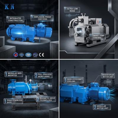 China Hygienic Dry Screw Oil Free Vacuum Pump LGV-360 360 m³/h High Vacuum for Food Processing Packaging for sale