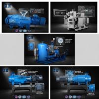 China Explosion-Proof Oil Free Dry Screw Vacuum Pump LGV-250 250 m³/h for Solvent Recovery Systems for sale