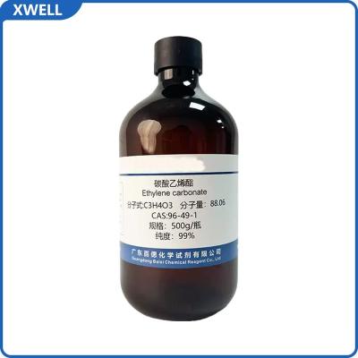 China Ethylene Carbonate Reagent CAS 96-49-1 99% Purity Lithium Ion Battery Electrolyte Solvent 500g Bottle for sale