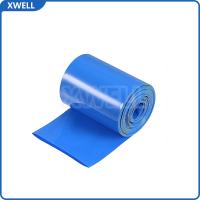 China Blue PVC Heat Shrink Tube for 18650 Battery Packs - 18.5mm Diameter, 2:1 Shrink Ratio, -40°C to 105°C Range for sale