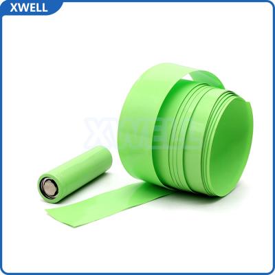 China 18650 PVC Heat Shrink Film 72mm×30mm with 80°C-120°C Temperature Range and 30-35% Shrink Rate for Battery Insulation for sale
