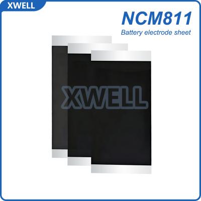 China NCM811 Ternary Cathode Sheet with 8:1:1 Ni-Co-Mn Ratio, 200 mAh/g Capacity and 80-90% Active Material for High-Energy Lithium Batteries for sale