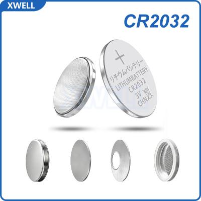 China CR2032 Coin Cell Case Kit with 20mm x 3.2mm Stainless Steel Cases and 240mAh Capacity for Battery Research for sale