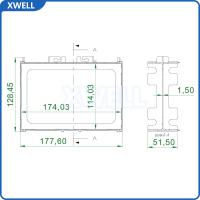 China 130AH Prismatic Cell ABS+PC Fireproof Prismatic Battery Bracket Connection Bracket and End Face Bracket for sale