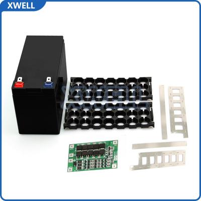 China 18650 Battery Holder Case Kit 12V 7Ah Lithium Battery Box 3S 40A BMS with Balance Separate Port for UPS Inverter for sale